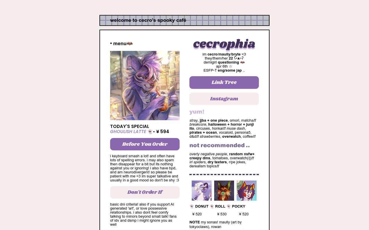 cecros spooky carrd!